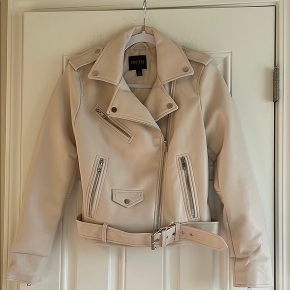 Truth By Republic | Jackets & Coats | Nwot Truth By Republic Bone Vegan ...